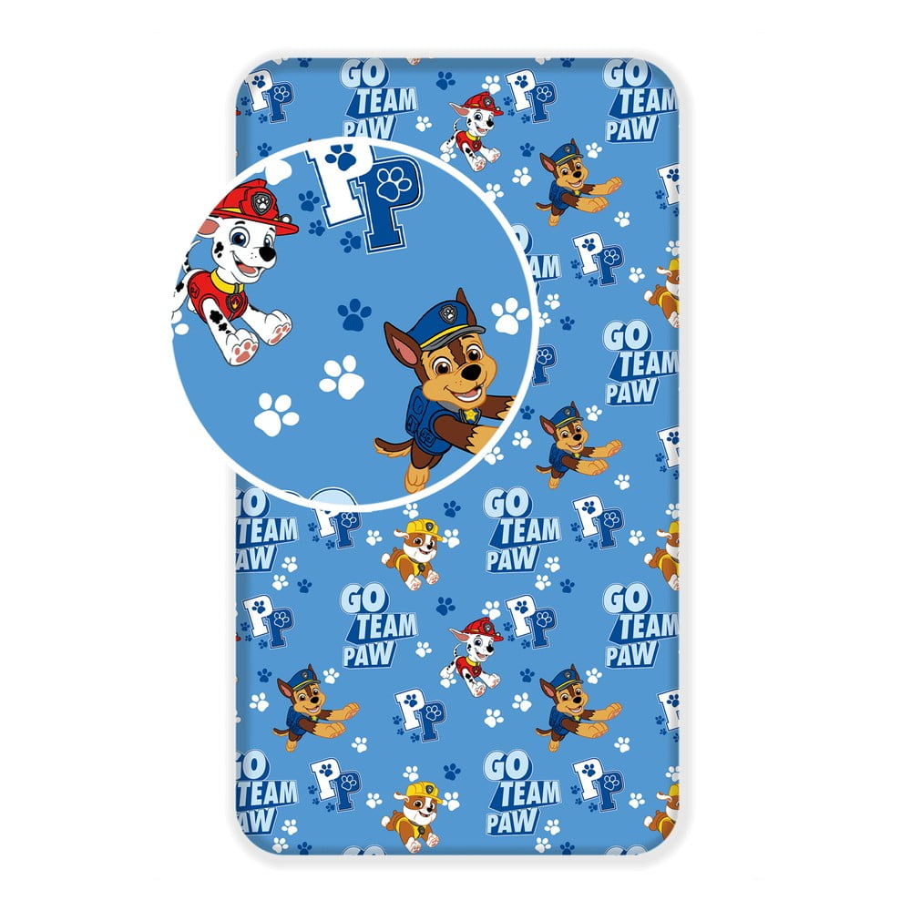 Sinine puuvillane laste lina 90x200 cm Paw Patrol - Jerry Fabrics | Bonami